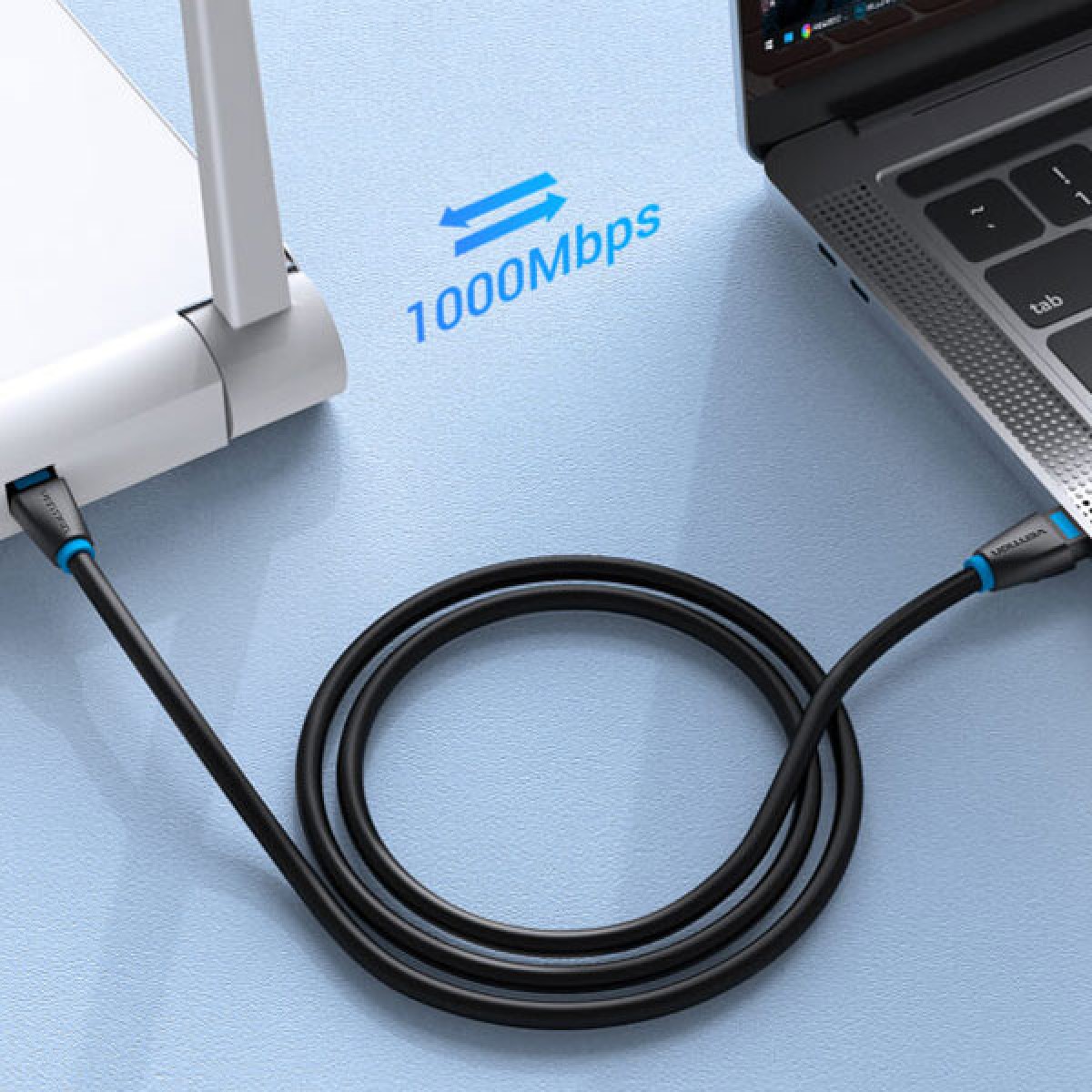 VENTION IBKBL Cat.6 UTP Patch Cable 10M Black