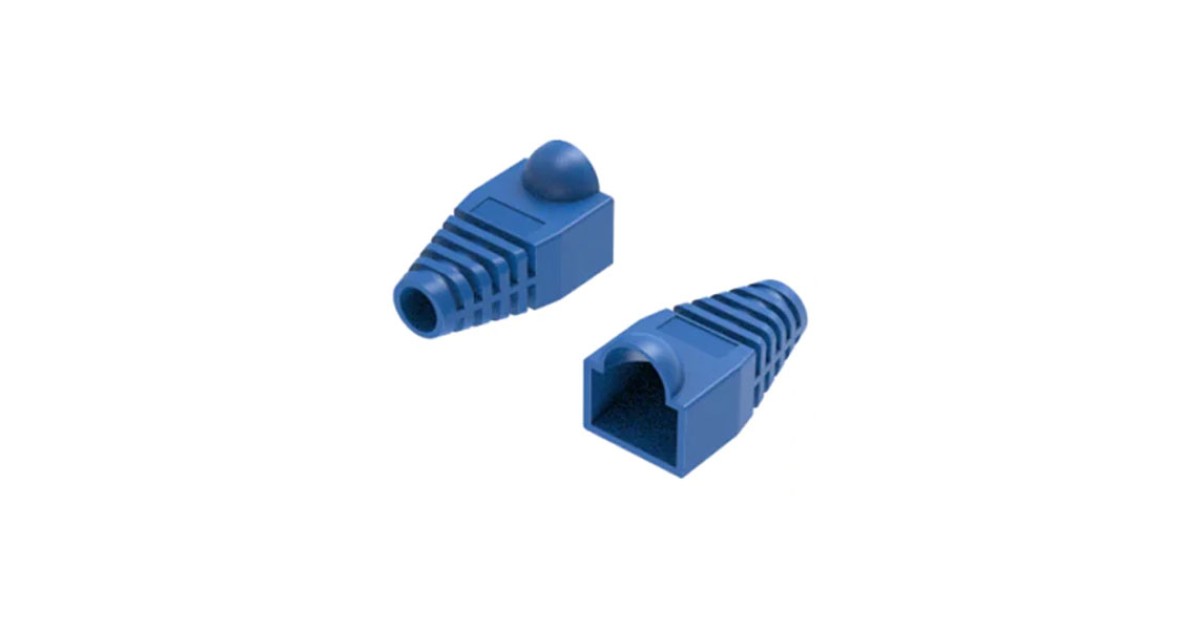VENTION IOCL0-50 RJ45 Strain Relief Boots Blue PVC Style 50 Pack