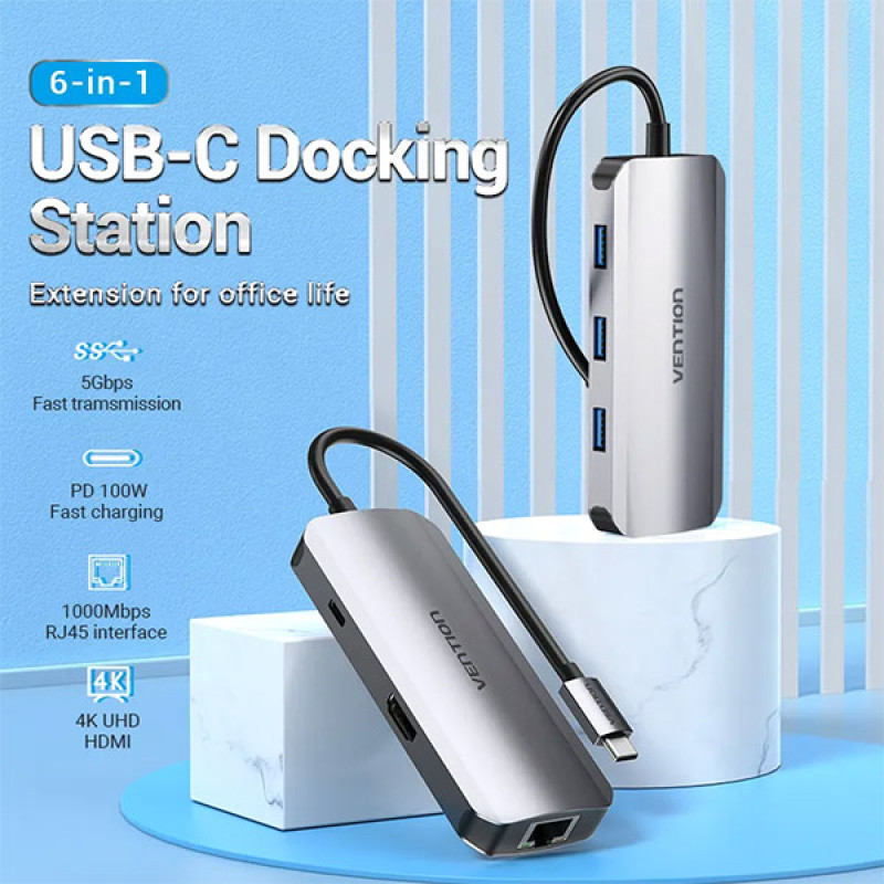 Vention TOHHB 6 in 1 USB Type C Docking Station Price in BD