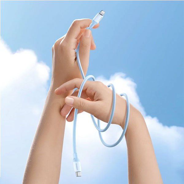 UGREEN US387 (20313) USB-C to Lightning Silicone Cable 1m (Navy blue)