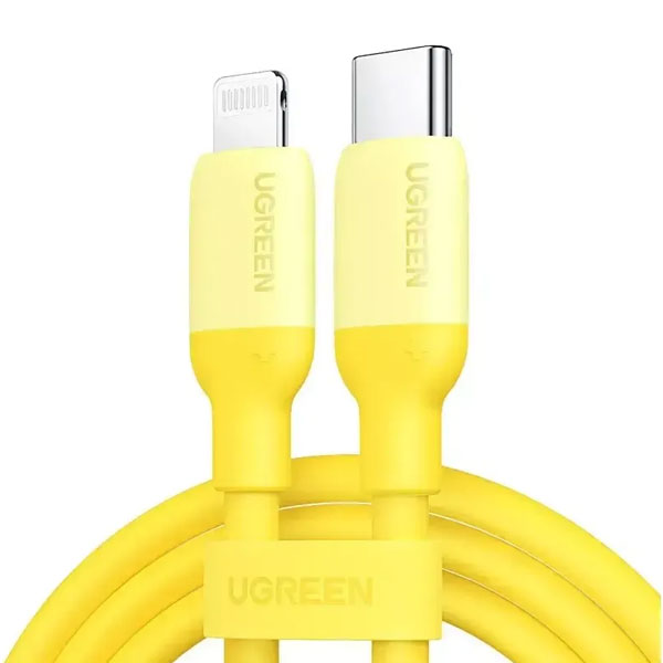 UGREEN US387 (90226) USB-C to Lightning Cable 1m (Yellow)