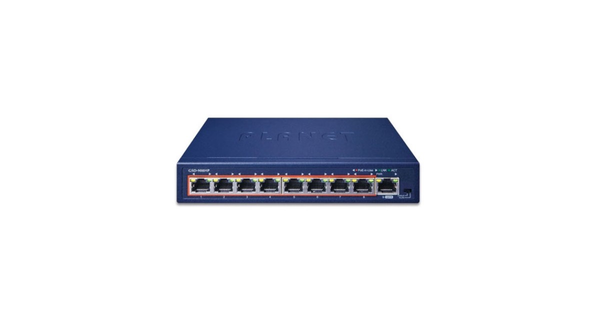 Planet GSD-908HP 8-Port Gigabit Desktop Switch price in BD