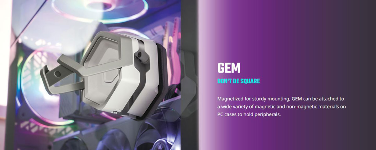 Cooler Master GEM Holder White in Bangladesh