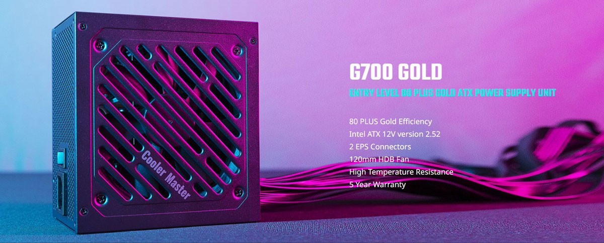 Cooler Master G700 GOLD 700W Power Supply Price in Bangladesh