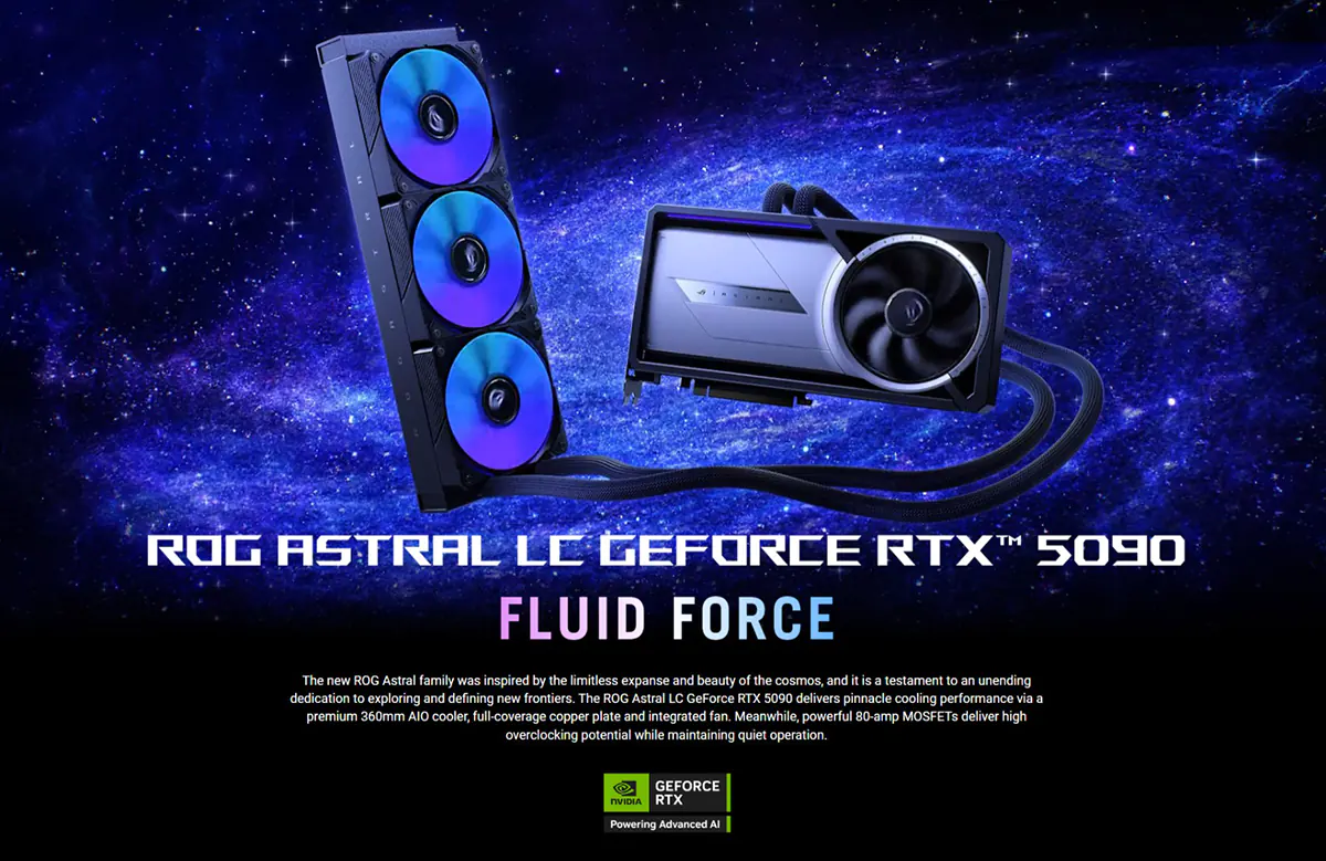 ASUS ROG Astral LC GeForce RTX 5090 32GB GDDR7 OC Edition Graphics Card ...
