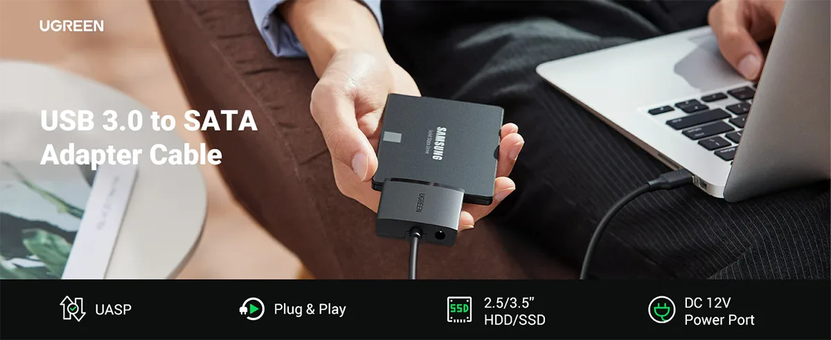 UGREEN CR108 (20611) USB to SATA Hard Drive Converter Cable Price in BD